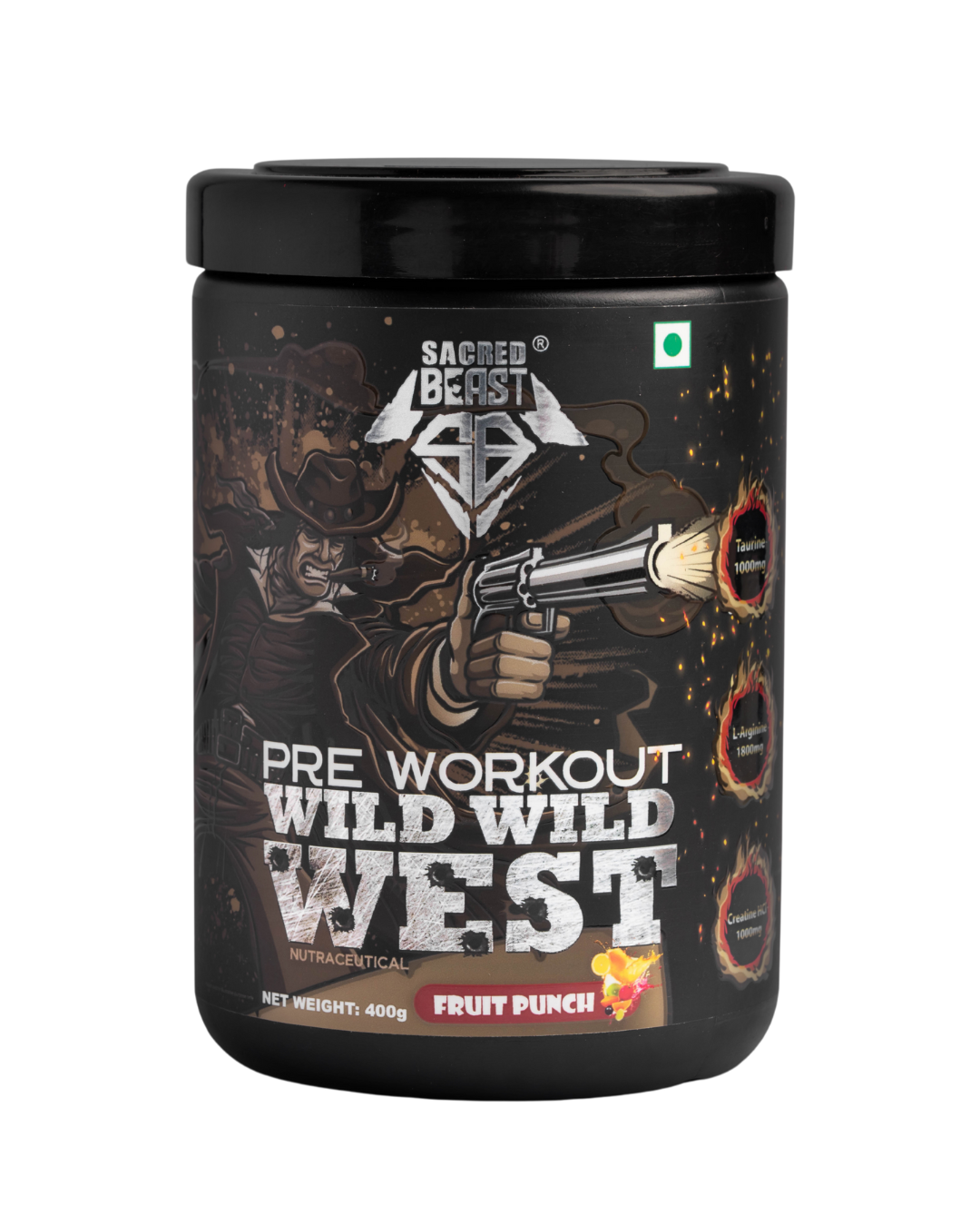 Wild Wild West Pre Workout – Extreme Energy & Focus Formula – Sacred Beast