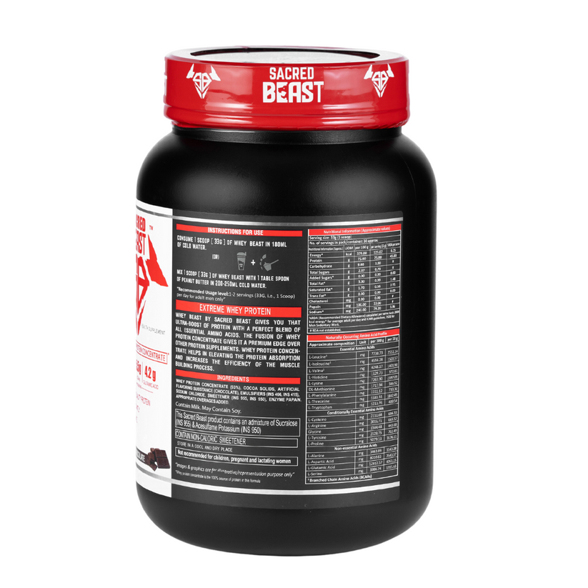 Whey Beast, 100% Whey Protein Concentrate – Sacred Beast